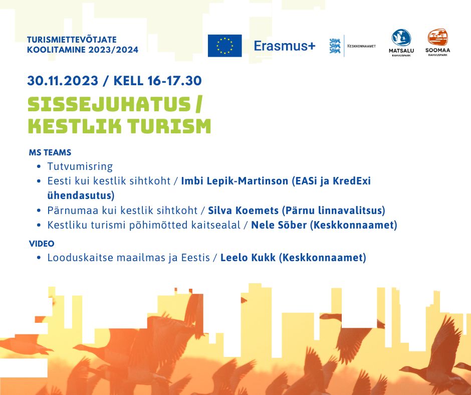 Keskkonnaamet alustab koolitusprogrammiga Matsalu ja Soomaa rahvuspargi ...